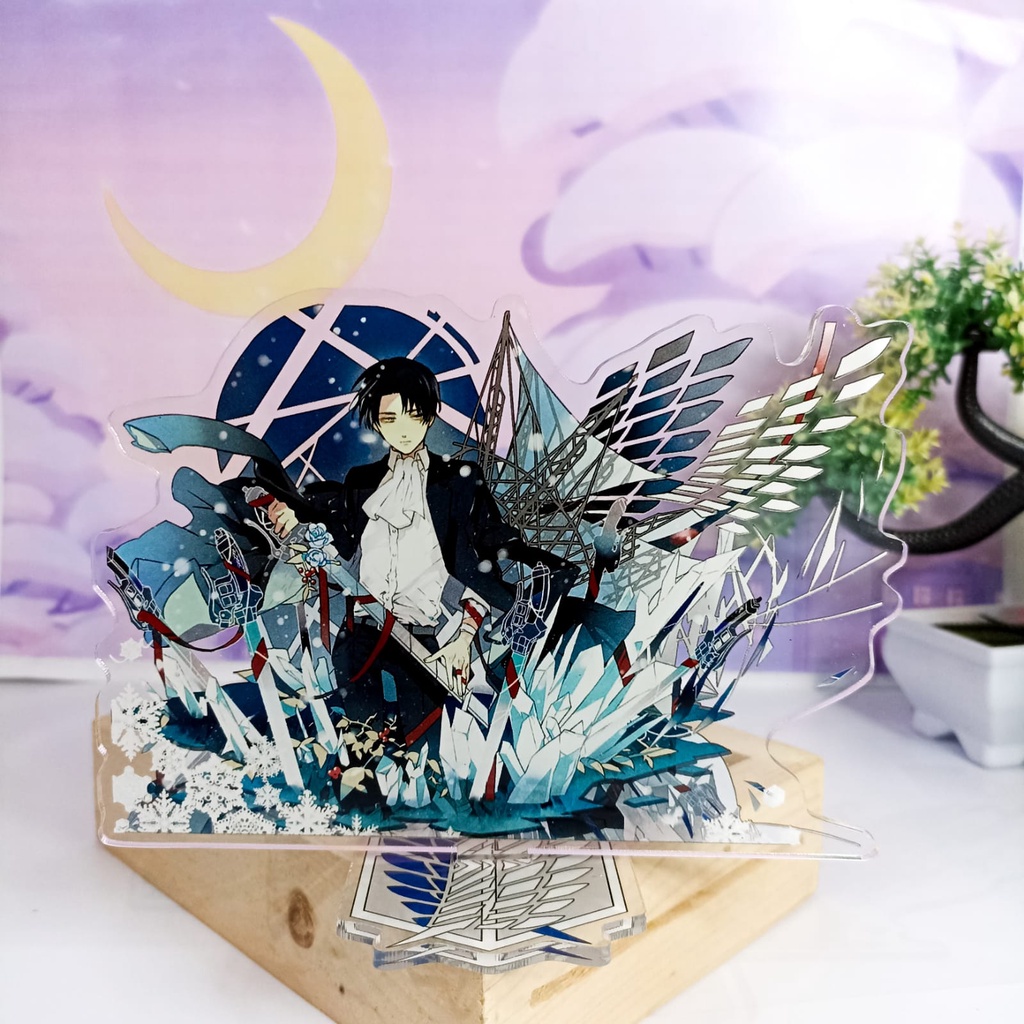 Jual Standee Acrylic Akrilik Anime Attack On Titan SNK AOT Levi Eren ...