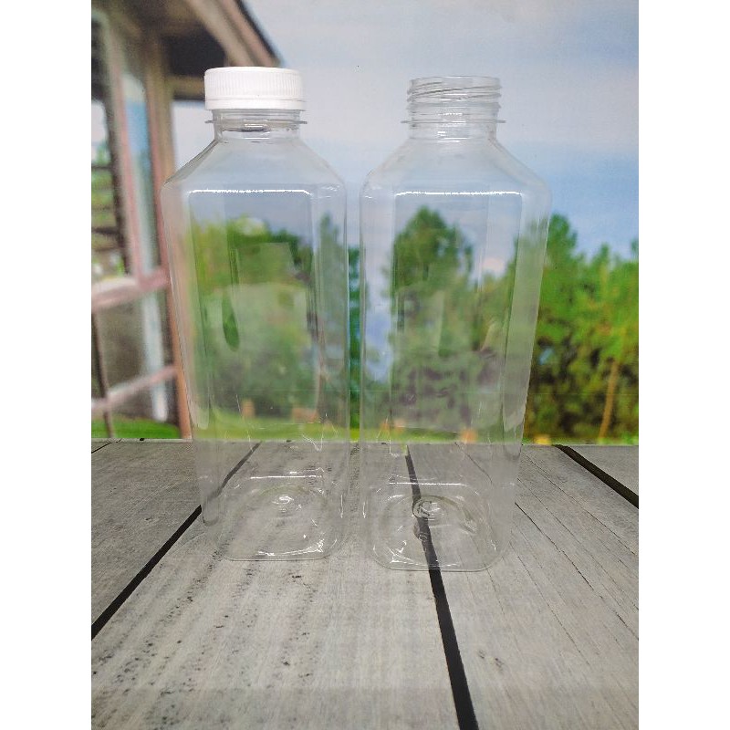 Jual BOTOL KALE KOTAK 1000ML SN / BOTOL PLASTIK / BOTOL SHORT NECK ...