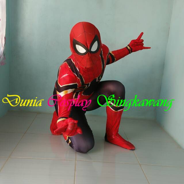 Jual Cosplay Kostum Spiderman Dewasa Avengers Infinity War - Kostum Iron Spider Dewasa | Shopee ...
