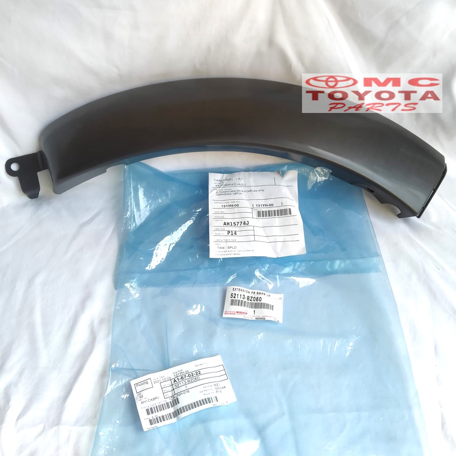 Jual Moulding Extension Bumper Depan Kiri Rush Terios 52113-BZ060 ...