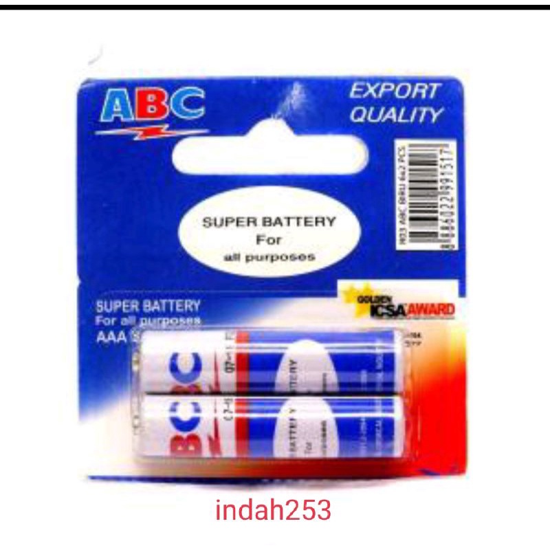 Jual Batu Baterai AAA ABC 2 pcs ( eceran ) | Shopee Indonesia