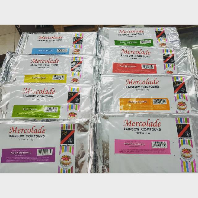 Jual Mercolade Rainbow Chocolate 150grm Batangan | Shopee Indonesia