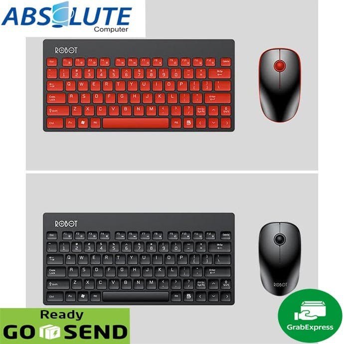 Jual Robot KM3000 Wireless Original Keyboard & Mouse USB Dongle Keyb ...