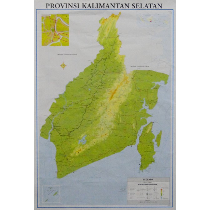 Jual Peta Provinsi Kalimantan Selatan (Lipat) | Shopee Indonesia