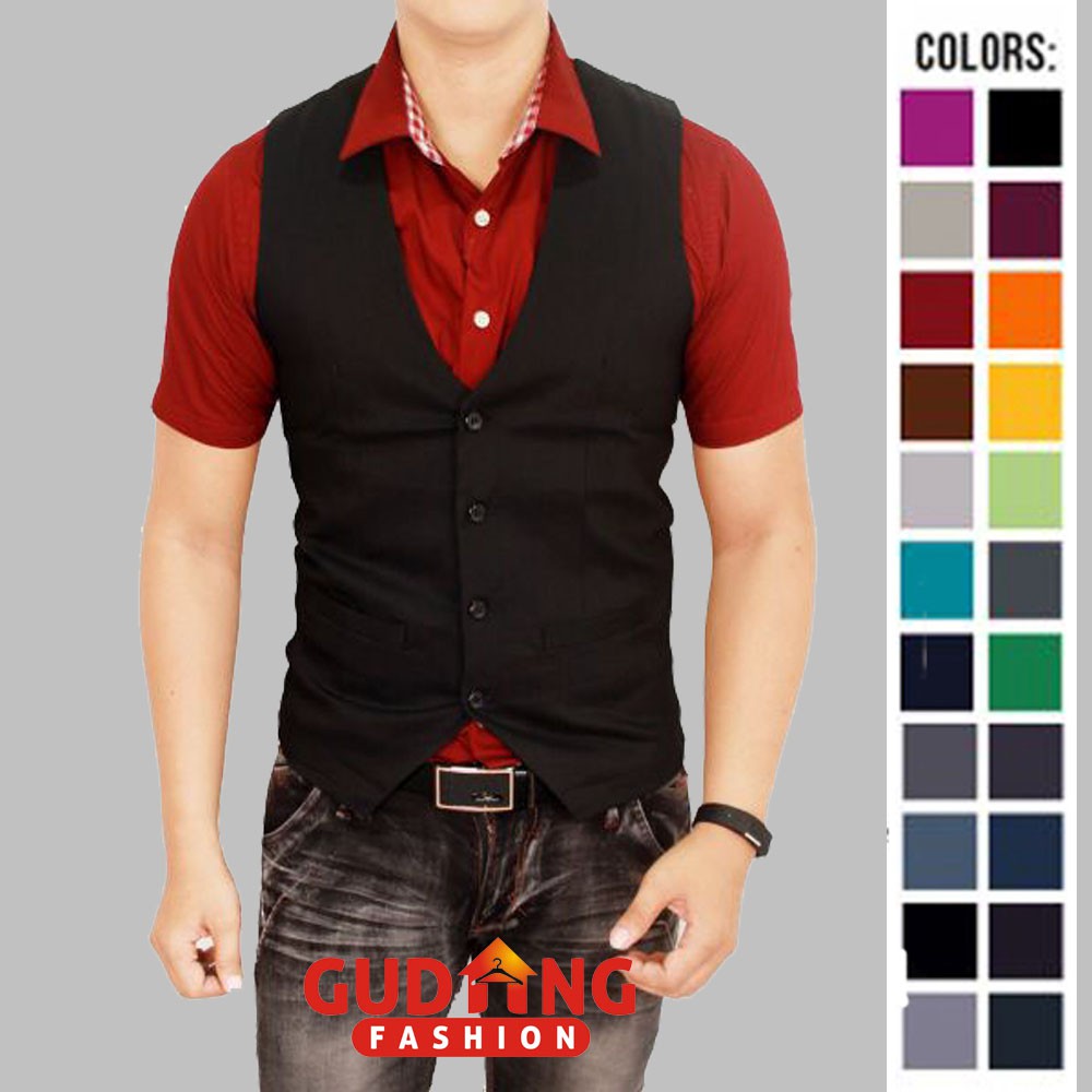 Jual Rompi Formal Pria Banyak Pilihan Warna - ROM (COMB) | Shopee Indonesia