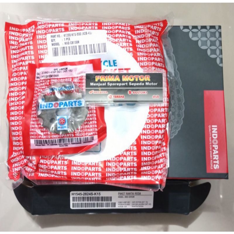 Jual GEAR SET CBR INDOPART GIR SET CBR CB150R INDOPARTS | Shopee Indonesia