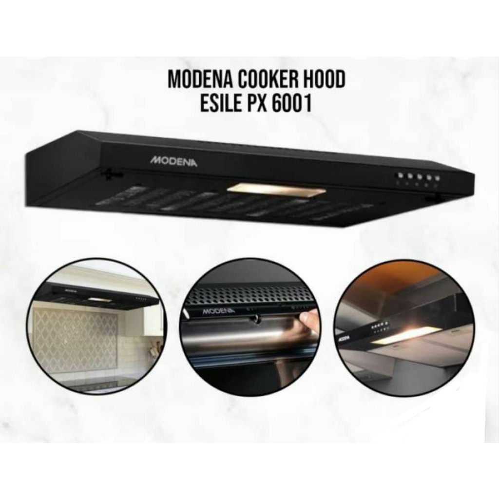 Jual COOKER HOOD MODENA PENGHISAP ASAP DAPUR PX 0611 DBBK 60cm (MEDAN) | Shopee Indonesia