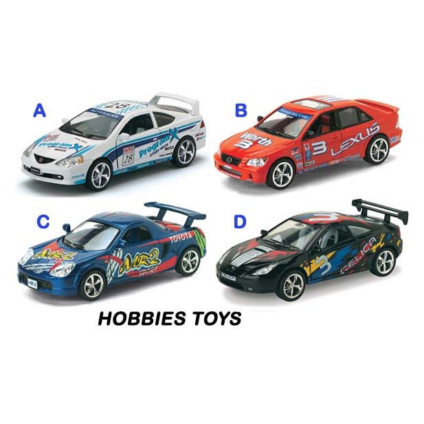 Jual Diecast Kinsmart 1:32 Street Fighter - Mobil Rally - Honda Integra ...