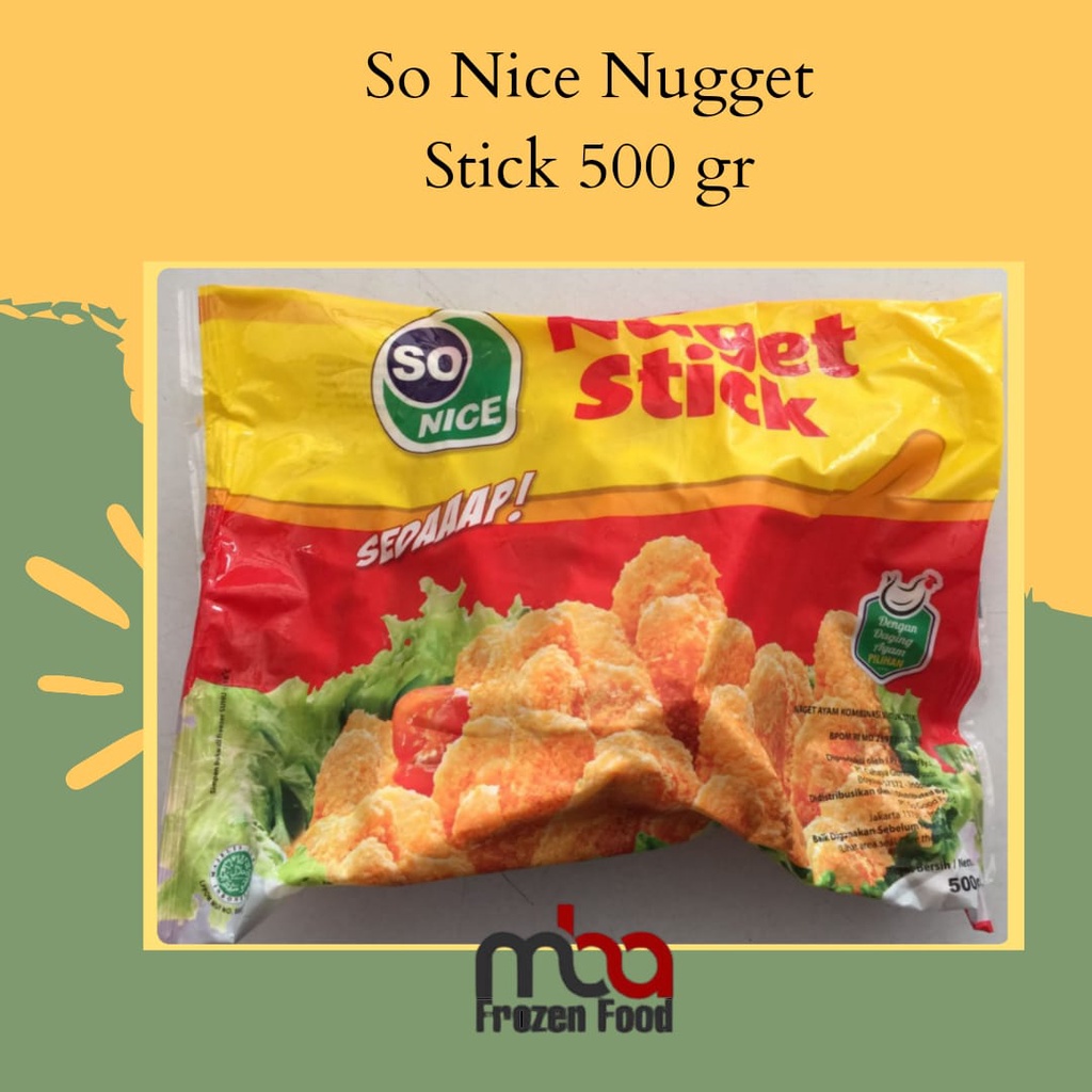 Jual So Nice Nugget Stick 500 gr - FROZENFOOD | Shopee Indonesia