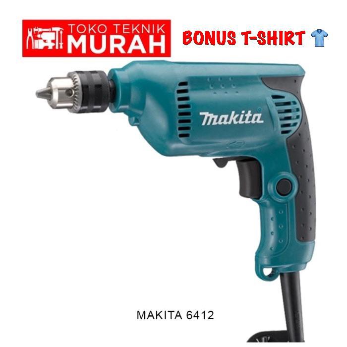 Jual Makita 6412 Bor Listrik 10mm Tangan Kayu Besi 10 mm Electric Drill Bolak Balik Reversible ...
