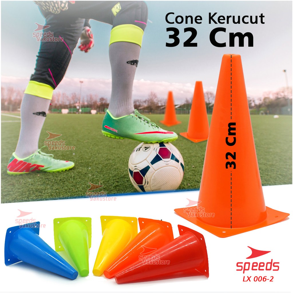 Jual SPEEDS Cone Cones Kerucut Kecil Penanda Jalan Latihan Olahraga 006 ...