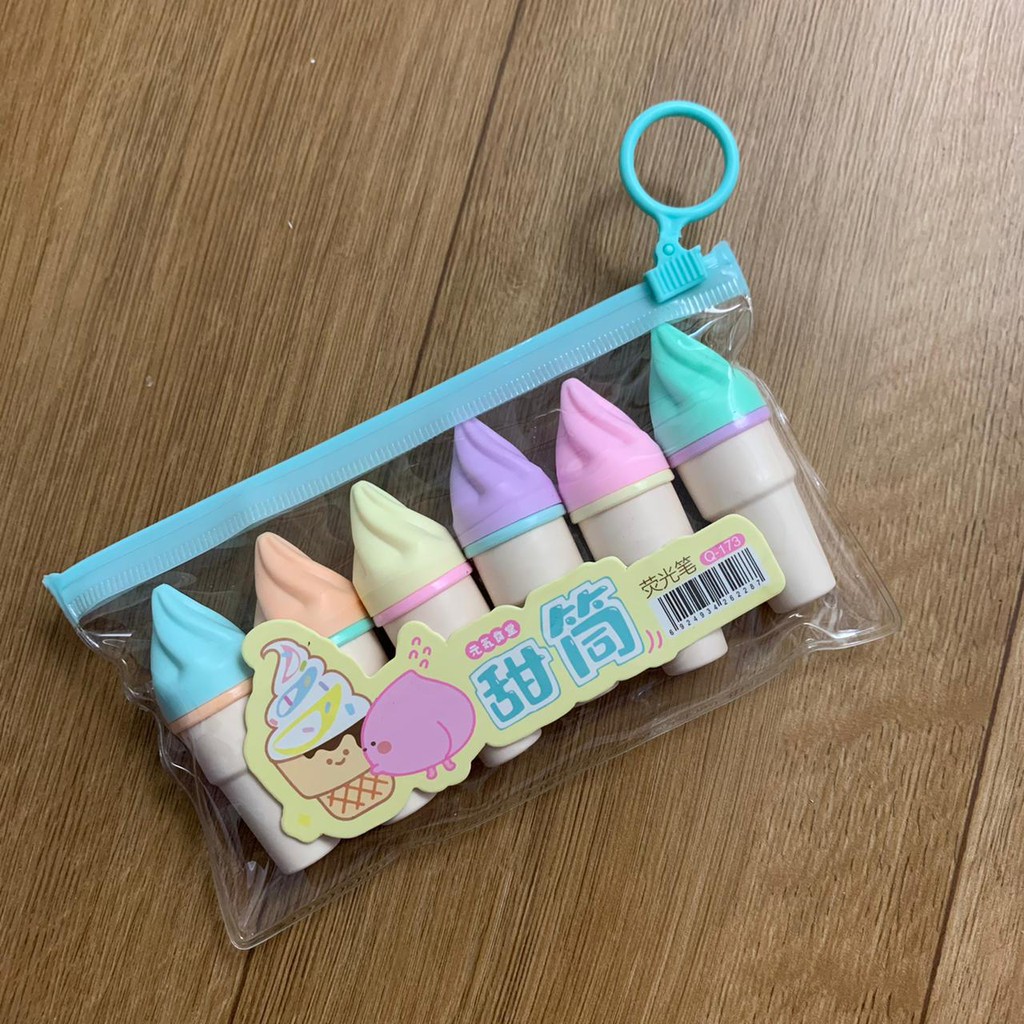 Jual STABILO ICE CREAM LUCU IMUT HIGHLIGHTER WARNA WARNI IMPORT ...