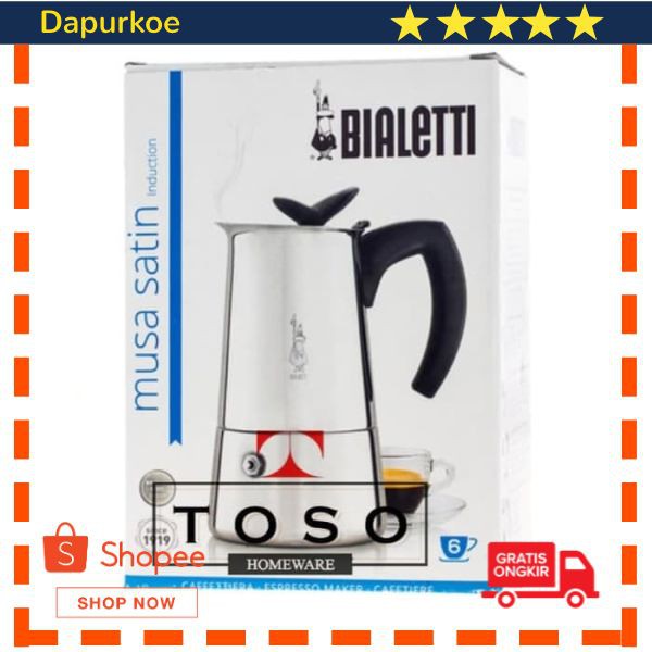 Jual Promo Bialetti Musa 6 Cups Moka Pot Coffee Maker Mokapot Espresso ...