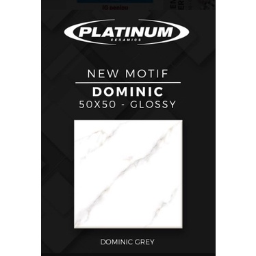 Jual DOMINIC GREY GLOSSY UK.50X50 DINDING LANTAI KERAMIK PLATINUM ...