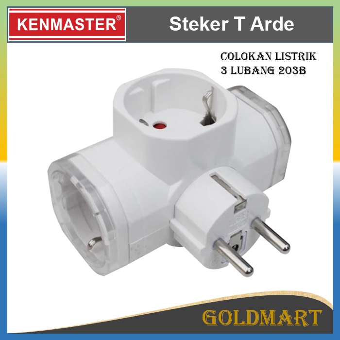 Jual Steker Colokan Listrik 3 Lubang / Kenmaster Plug Adaptor Steker T ...