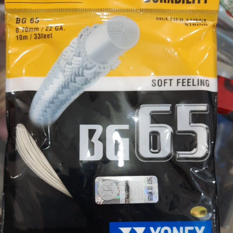 Jual Senar Raket Badminton YONEX BG 65 ORIGINAL + PASANG | Shopee Indonesia