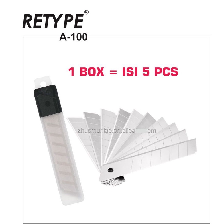 Jual 5Pcs ISI Cutter A-100 Kecil Refill Spare Blade Pisau Tajam | Shopee Indonesia