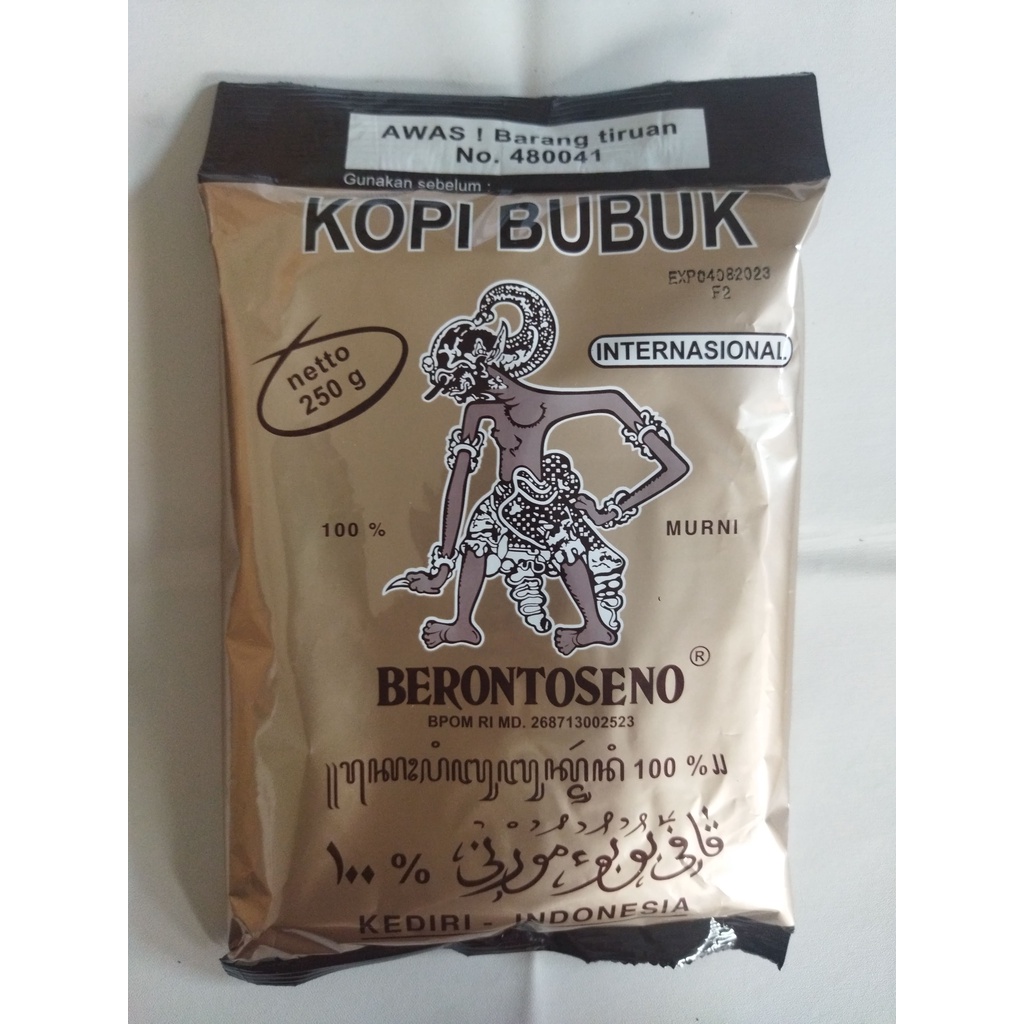 Jual Kopi Bubuk Merek Berontoseno Internasional 250 gr | Shopee Indonesia