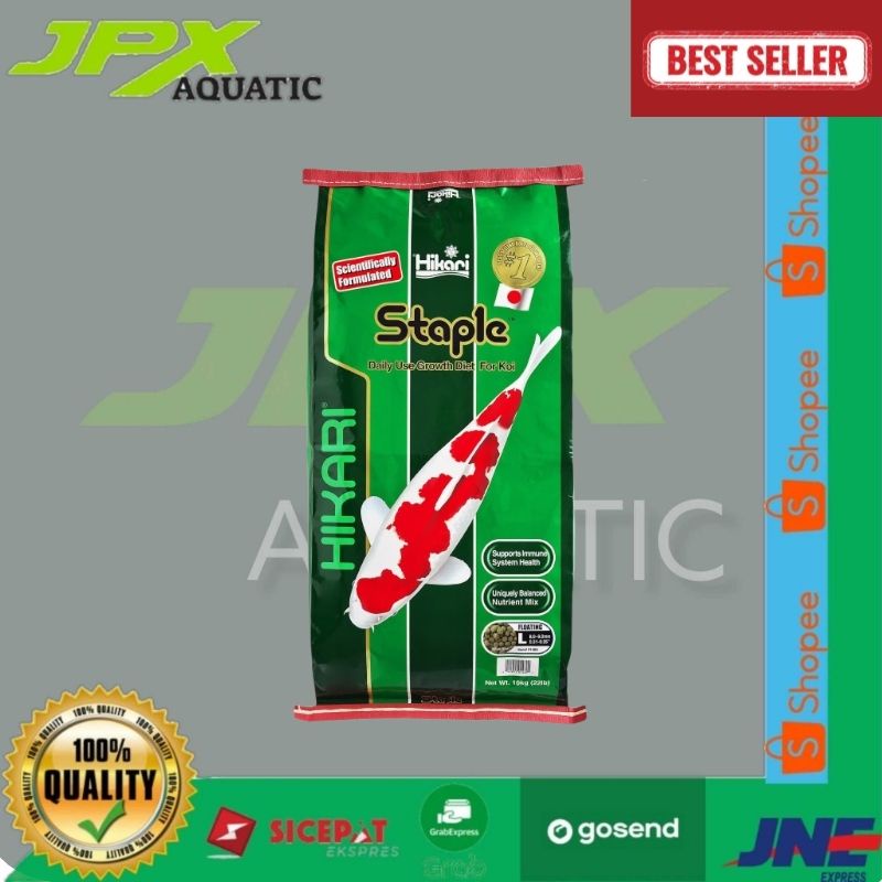 Jual PAKAN KOI HIKARI STAPLE / HIKARI STAPLE / PELET HIKARI STAPLE ...