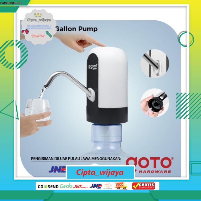 Jual GOTO Hydro Pompa Galon Elektrik Dispenser Air Minum | Shopee Indonesia