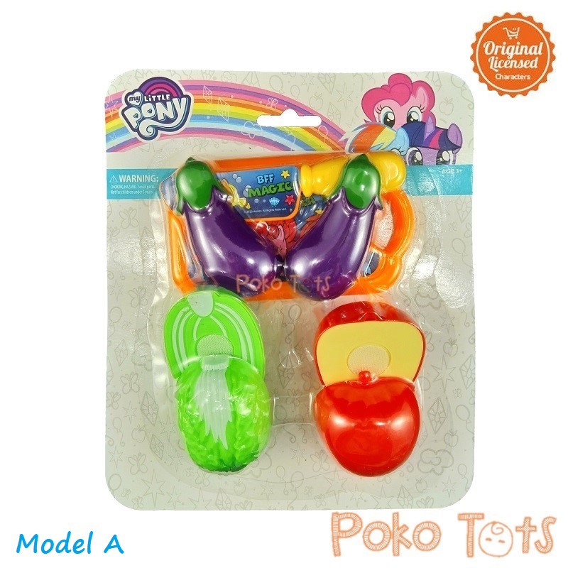 Jual Happy Toon My Little Pony Fruits and Vegetables Set Mainan Buah ...