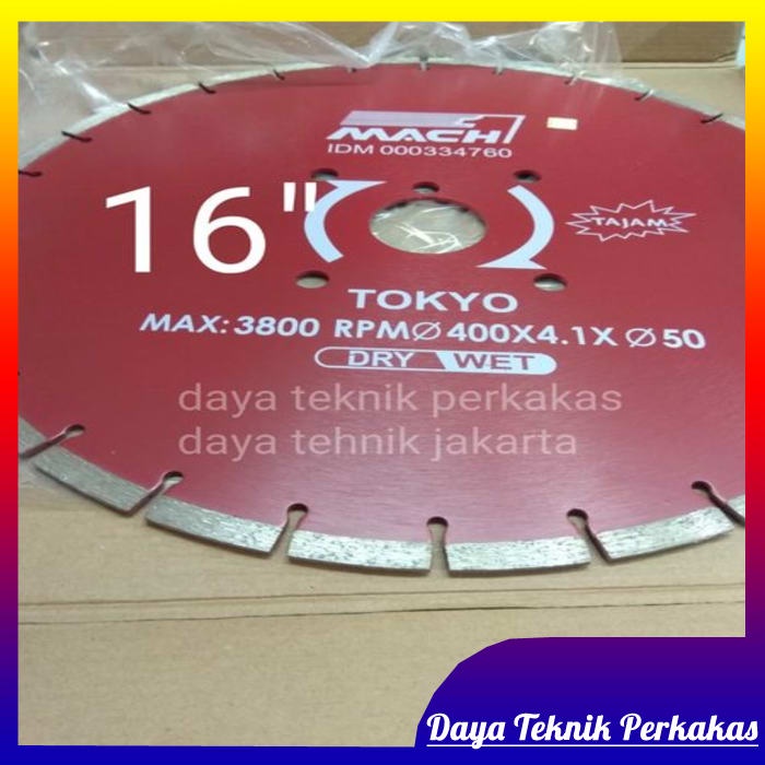 Jual Murah diamond tokyo 16 in 400mm - pisau potong batu alam - diamond ...