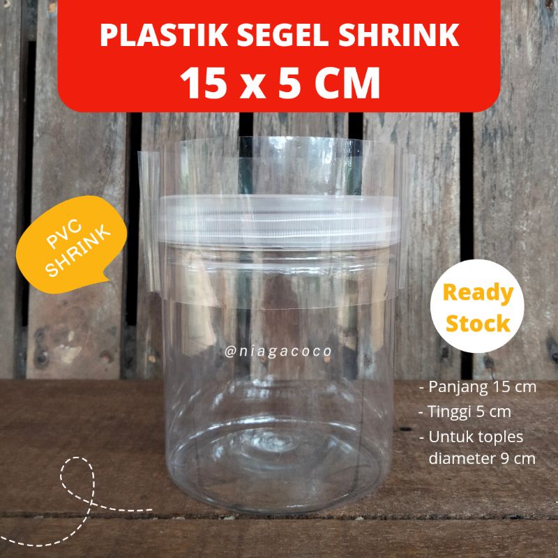 Jual PLASTIK SEGEL BENING PVC SHRINK FILM 15 x 5 CM (DIAMETER TOPLES 9 ...