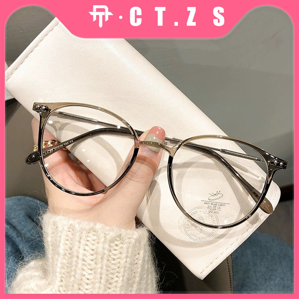 Jual Kacamata Photochromic Anti Radiasi Bentuk Bulat Bahan Metal Gaya ...