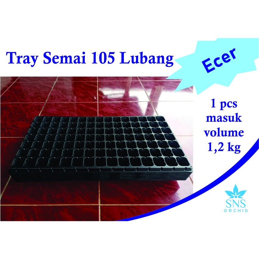 Jual Tray semai 105 lubang pot tabur benih bibit tanaman anggrek biji ...