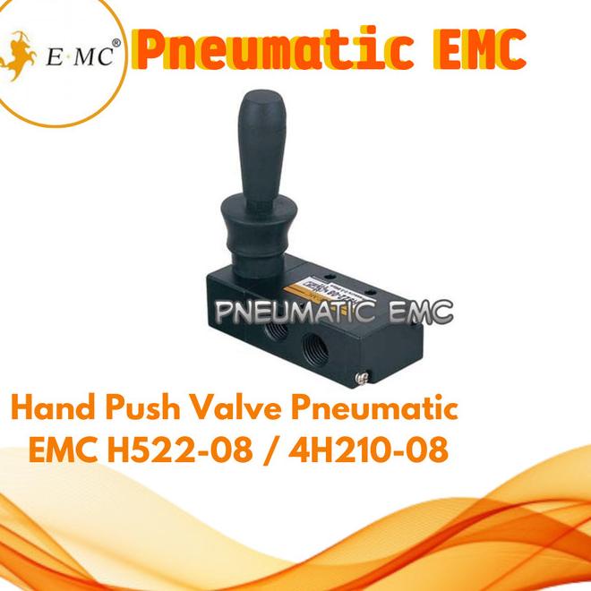 Jual Hand Push Valve Pneumatic Emc H522-08 / 4H210-08 | Shopee Indonesia