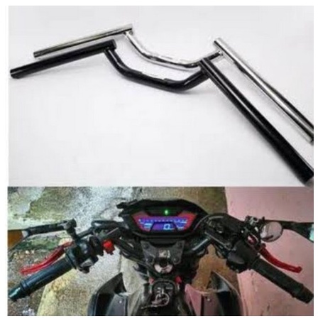 Jual Stang Sprinter racing Pendek Stir CB herex Hitam atau Crhome Tebal ...