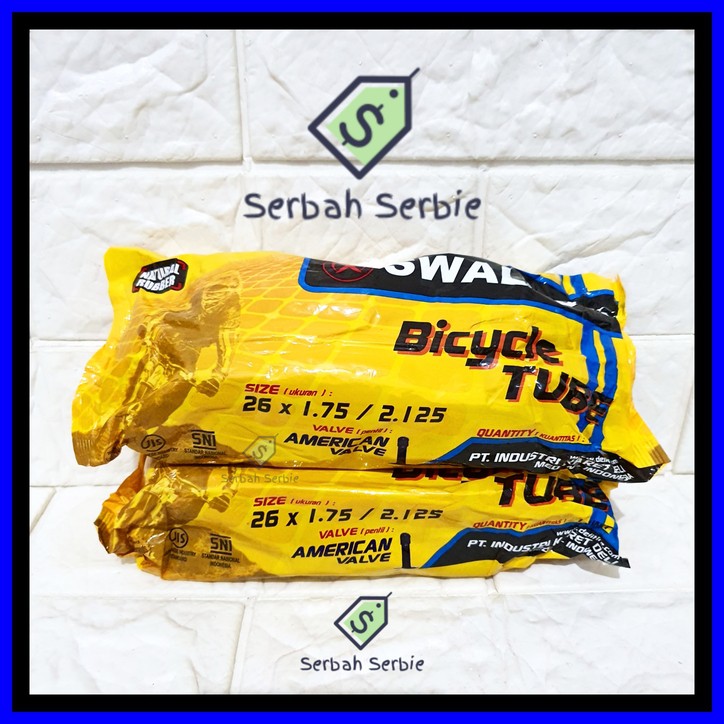 Jual BAN DALAM SEPEDA 26X1.75 26X2.125 48MM SWALLOW MTB CITY BIKE 26X175 26X190 26X195 26X200 ...