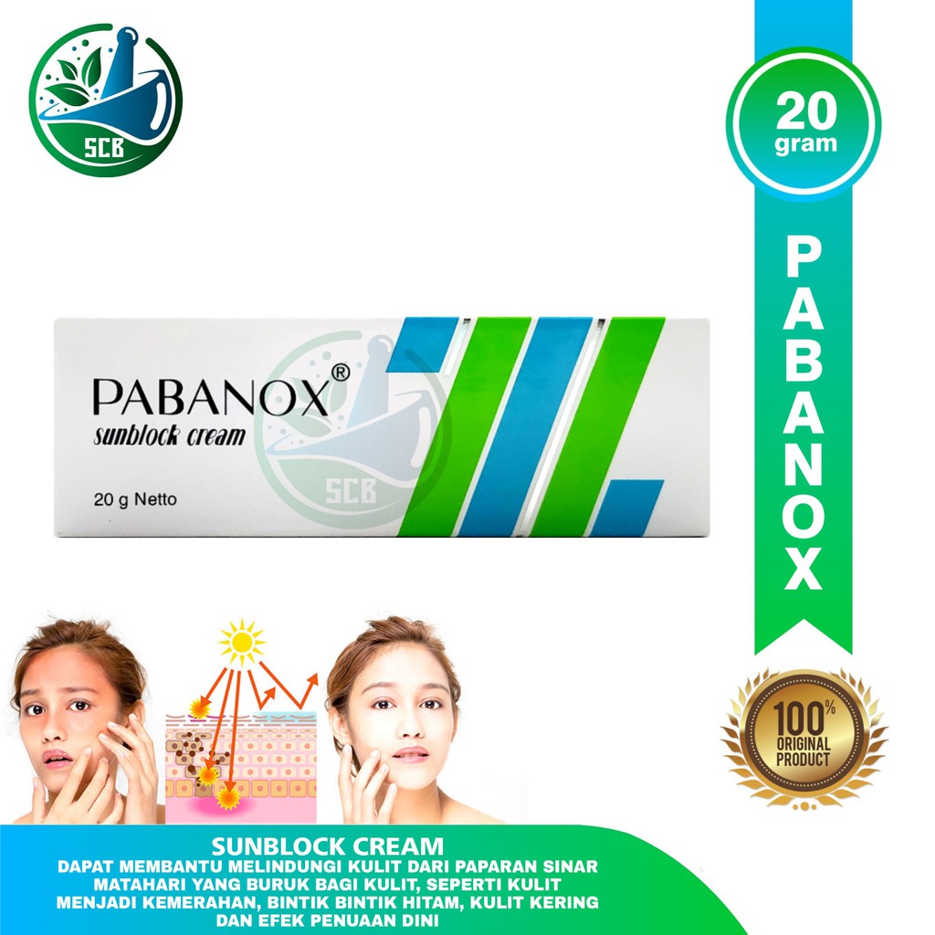 Jual Pabanox Sunblock Cream 20 Gram Tabir Surya Aftersun | Shopee Indonesia