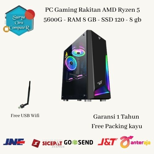 Jual PC Gaming Rakitan AMD Ryzen 5 5600G - RAM 16 GB - SSD 512gb ...