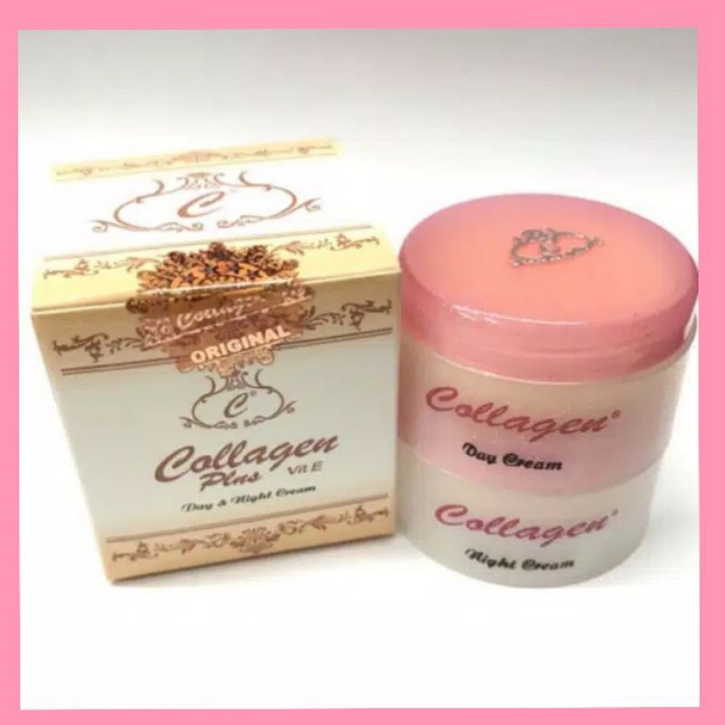 Jual COLLAGEN CREAM ORIGINAL (Krim pagi+malam) | Shopee Indonesia