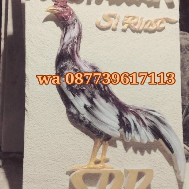 Jual ornamen hiasan dinding motif ayam bangkok batu alam | Shopee Indonesia
