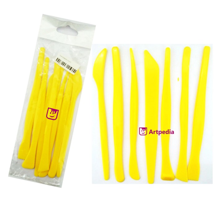 Jual Jual Alat Clay Knife Type FSI 14 Isi 7 Set Clay Knife Plastik ...