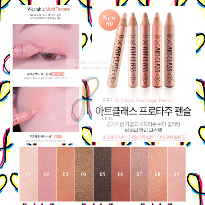 Jual Too Cool For School Artclass Frottage Pencil 1.1g ( 18 Color ...