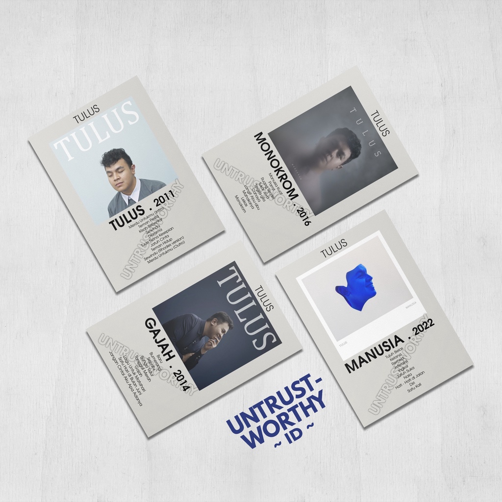 Jual Poster Tulus Album Ukuran A5 (4pcs) | Shopee Indonesia