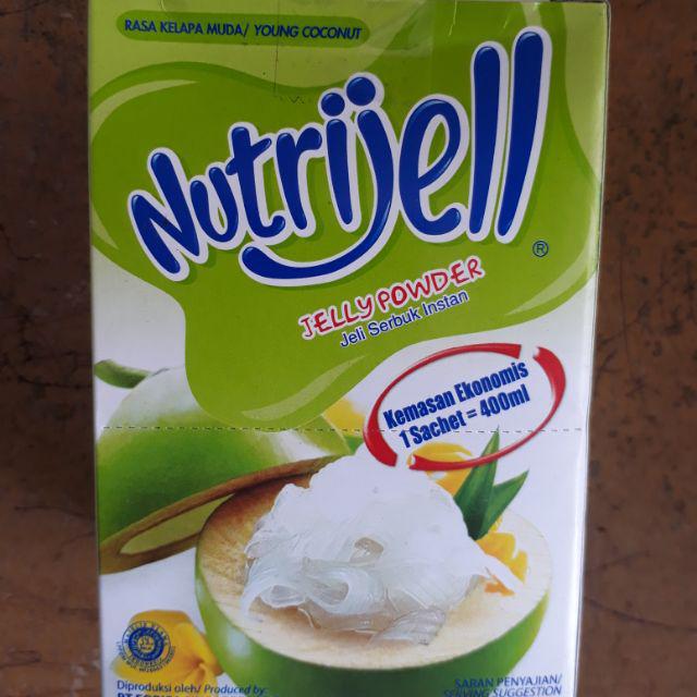 Jual Nutrijell / Nutrijel Kemasan Ekonomis 10gr 1 box isi 12 sachet ...