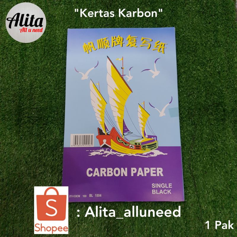 Jual Kertas Karbon Cap Kapal/ Carbon Paper | Shopee Indonesia