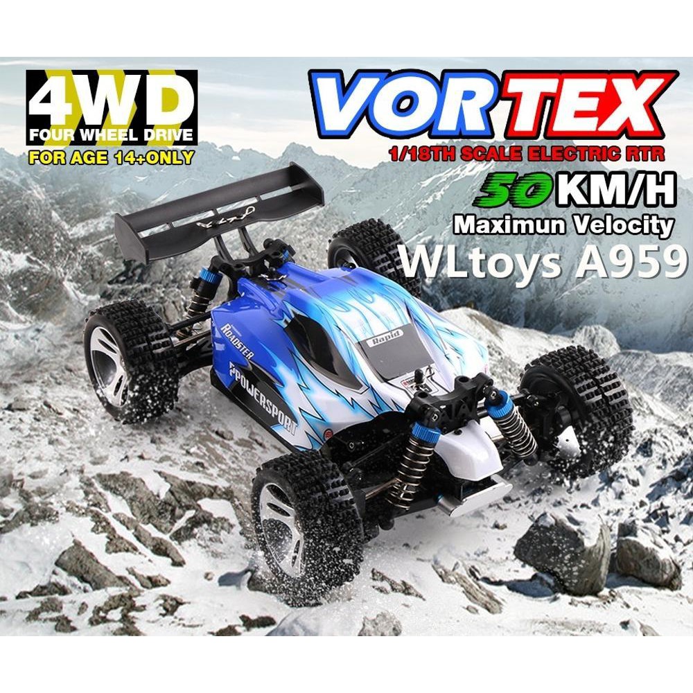Jual New Product RC CAR Vortex A959 WL Toys 4WD RACING BUGGY | Shopee ...
