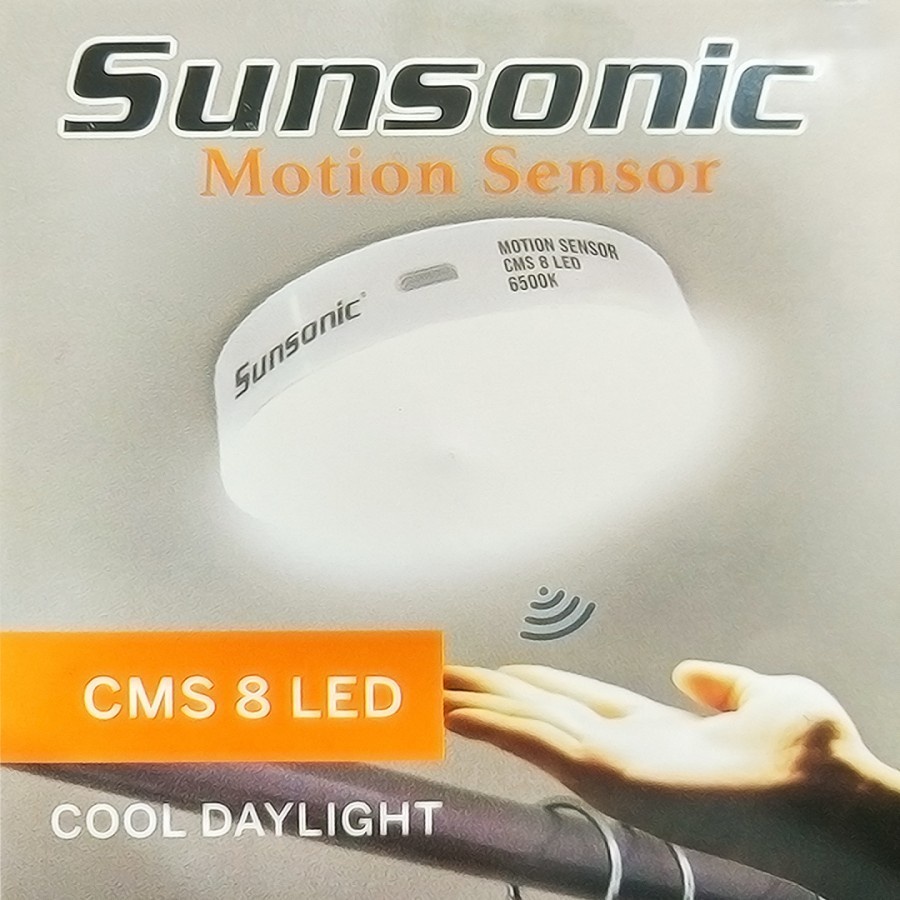 Jual Sunsonic CMS 8 LED Lampu DownLight SENSOR GERAK dan CAHAYA 8 LED ...
