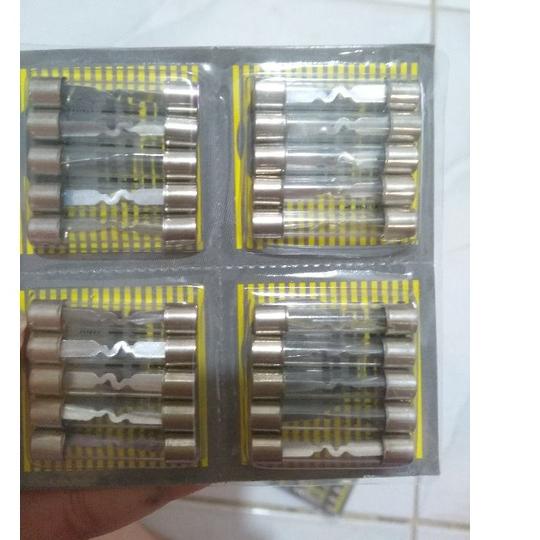 Jual 100Pcs Sekring tabung Stanley kaca fuse bulat 10A 15A 20A 25A 30A | Shopee Indonesia