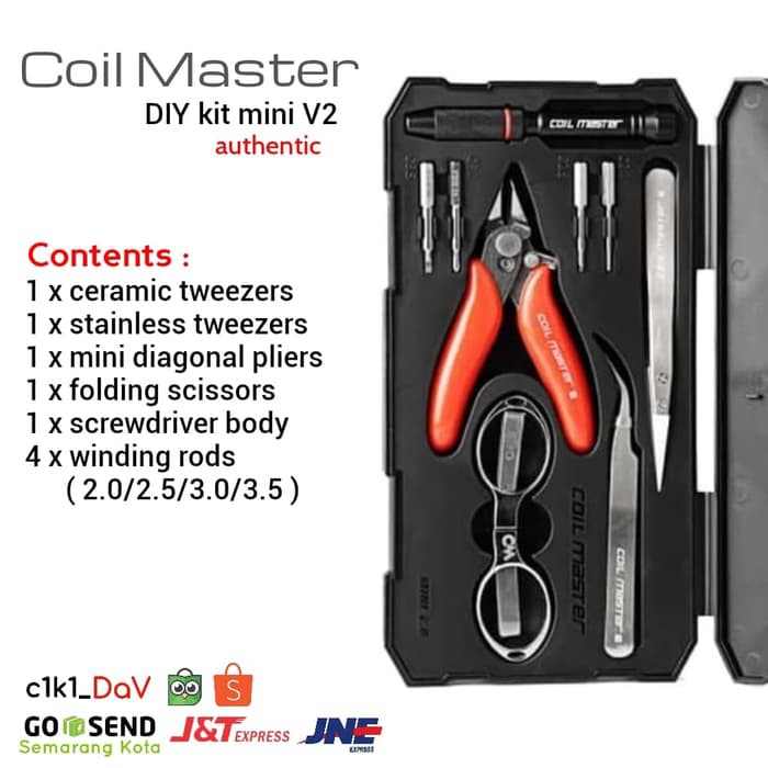 Jual Segera Miliki authentic Coil Master DIY kit mini V2 Coilmaster Murah | Shopee Indonesia