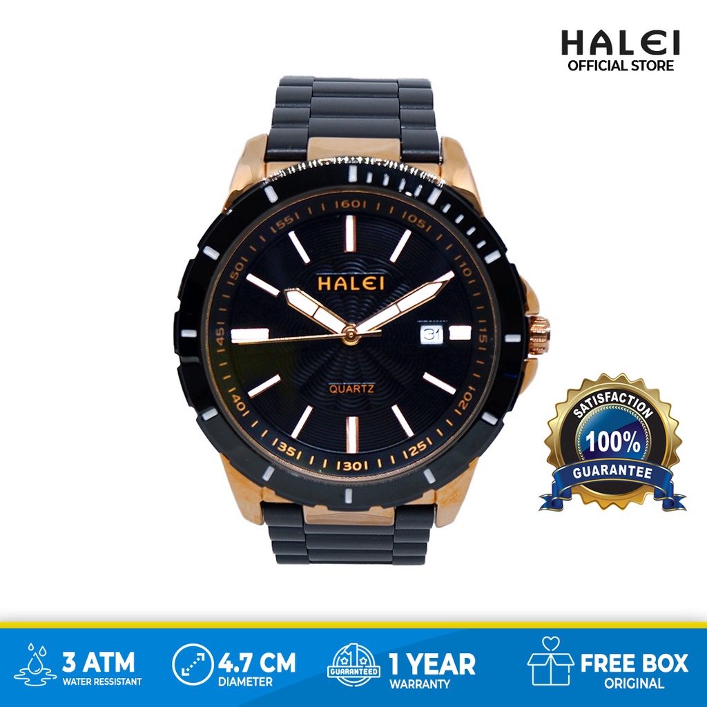 Jual Halei watch Jam Tangan Pria Halei Sporty Analog Mewah Original ...