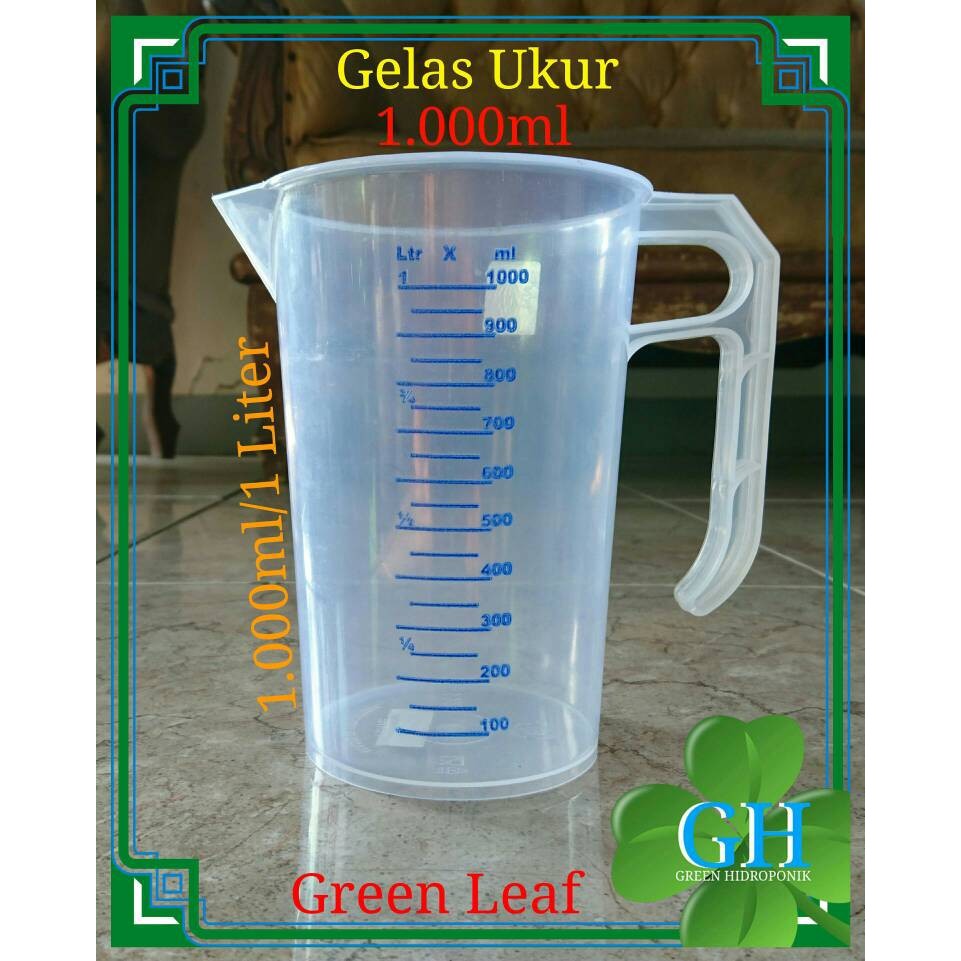 Jual Gelas Ukur 1.000ml/1 Liter, Takar, Takaran/Takeran, Nutrisi ...