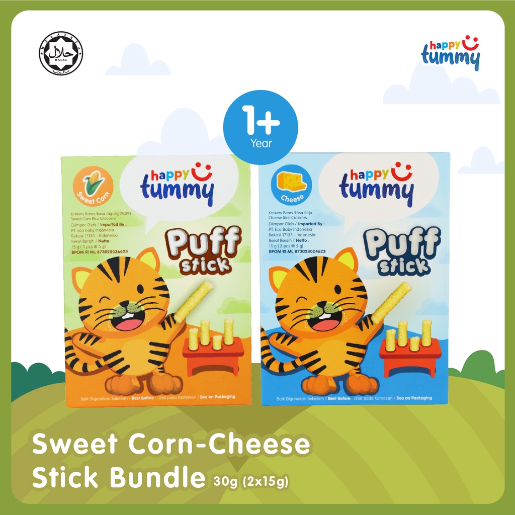 Jual [ SNACK MPASI BAYI ] - Happy Tummy Puff Stick Bundle | Shopee Indonesia