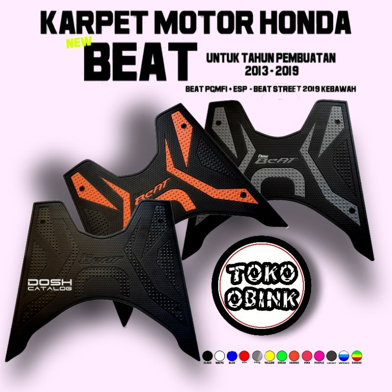 Jual Karpet Beat FI ESP Street 2013 SD 2019 Alas Kaki Pijakan Keset Motor Honda Matic Kualitas ...