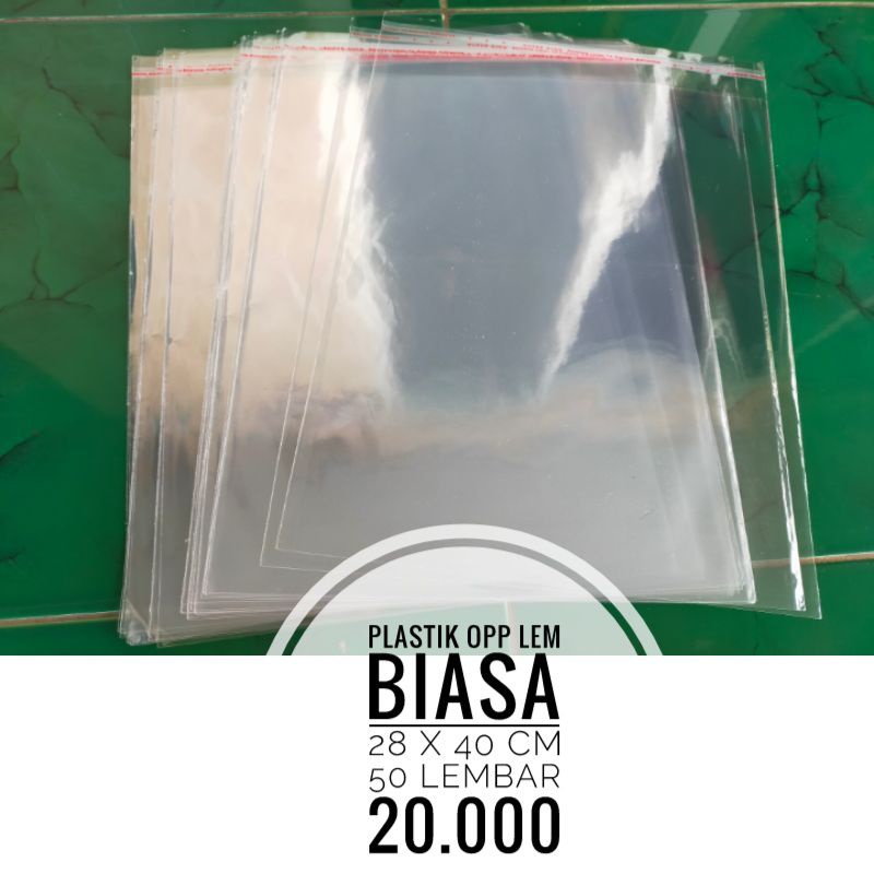 Jual plastik bening opp/ plastik opp lem/plastik bening bungkus gamis ...